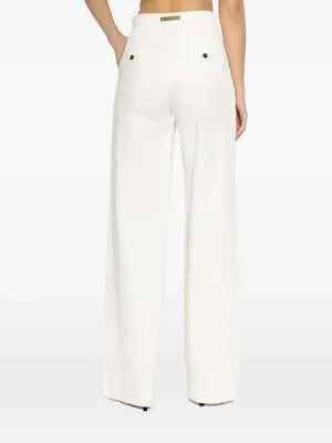 Max Mara Cotton Tailored Wide Leg Pants