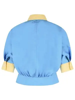 Marni Light Cotton Shirt With Contrast Details - Blue