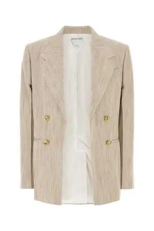 Bottega Veneta Melange Sand Blazer - Brown