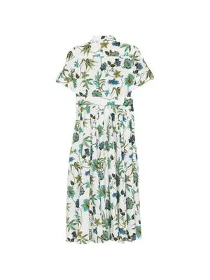 FAY Printed Cotton Chemisier Dress - Multicolor