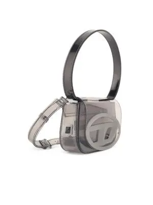 DIESEL® Iconic 1dr Shoulder Bag In Transparent Tpu - Silver
