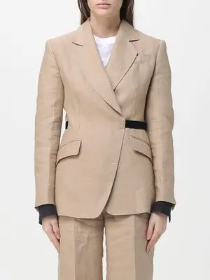 Max Mara Tailored Blazer With Belt Detail - Brown