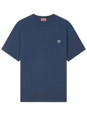 Kenzo Boke Flower` Embroidered Cotton T-shirt - Blue