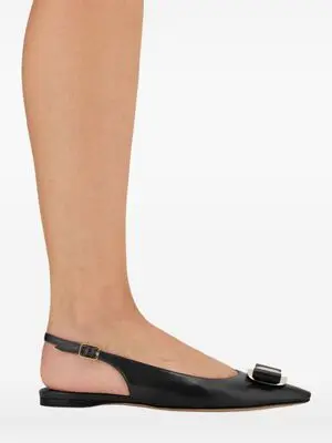FERRAGAMO Leather Slingback Pumps - Multicolor