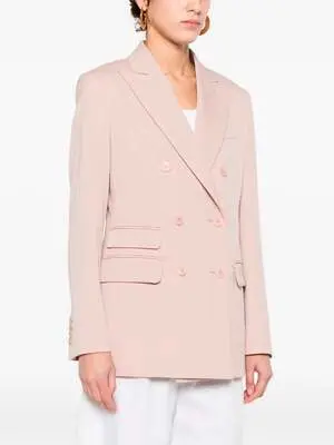 Max Mara Double-breasted Wool Jacket - Multicolor
