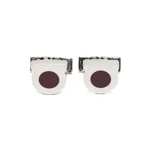 Ferragamo Enamel Cufflinks & Tie Clips