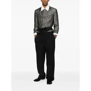 MAISON MARGIELA Wool Pleated Trousers