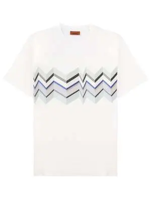 Missoni T-shirt Con Stampa - White
