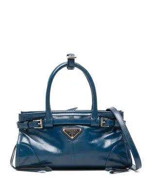Prada Bonnie Leather Mini Handbag - Blue