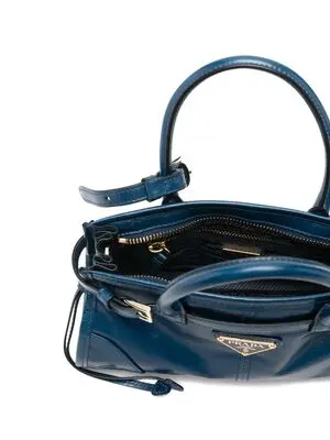 Prada Bonnie Leather Mini Handbag - Blue