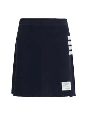 Thom Browne 4-bar Piqué Mini Skirt - Blue