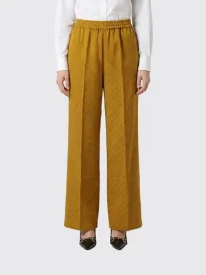 Gucci Beige Monogram Knit Pants - Cream