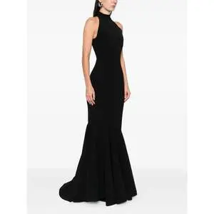 Solace London Halterneck Flared Hem Evening Dress