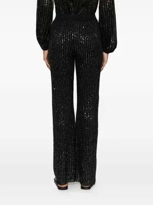 Missoni Black Sequin Embellished Flared Leg Trousers