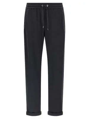 Brunello Cucinelli Shiny Monile Pocket Detail Joggers