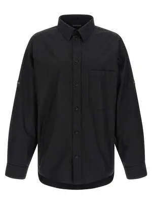 Balenciaga Logo Patch Shirt - Black
