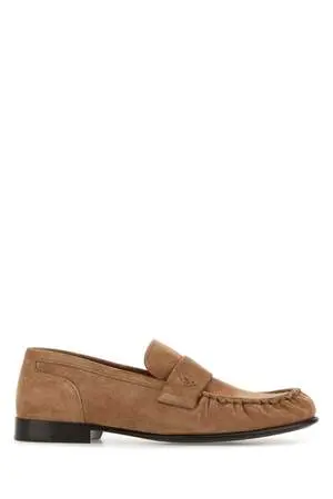 JIMMY CHOO Suede Loafers - Brown