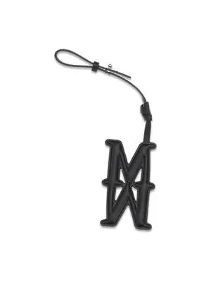 Max Mara Leather Keyring - Black