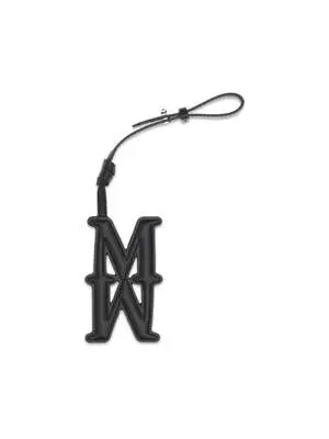 Max Mara Leather Keyring - Black