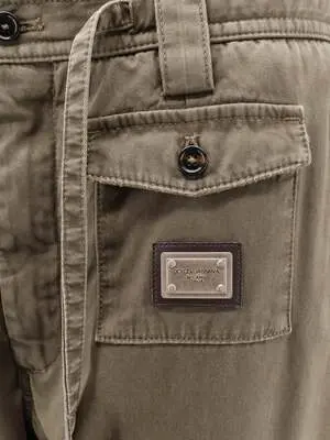 Dolce & Gabbana Cotton Cargo Trousers - Multicolor