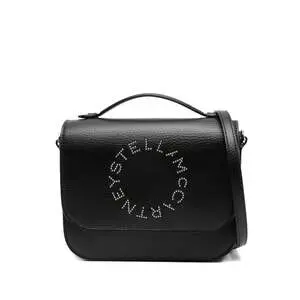 Stella McCartney Mini Bag With Studded Detailing - Black