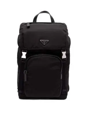 Prada Re-nylon And Saffiano Leather Backpack - Multicolor
