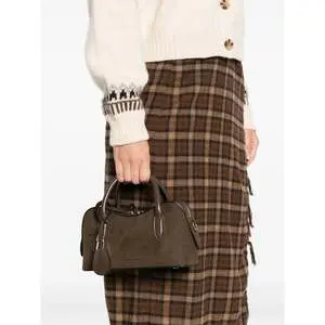 Stella McCartney Dark Top Handle Bag With Padlock Detail