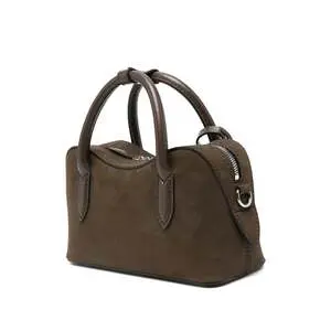 Stella McCartney Dark Top Handle Bag With Padlock Detail