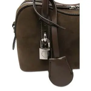 Stella McCartney Dark Top Handle Bag With Padlock Detail