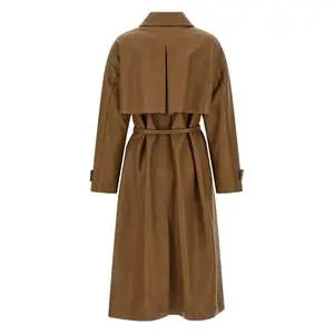 Fendi Lambskin Belted Trench Coat
