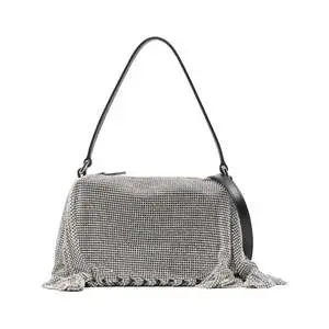 Alexander Wang Crystal Mesh Top Handle Bag With Adjustable Shoulder Strap