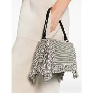 Alexander Wang Crystal Mesh Top Handle Bag With Adjustable Shoulder Strap
