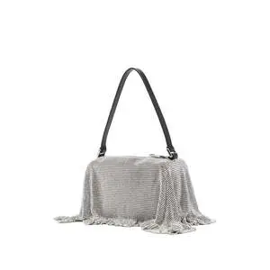 Alexander Wang Crystal Mesh Top Handle Bag With Adjustable Shoulder Strap