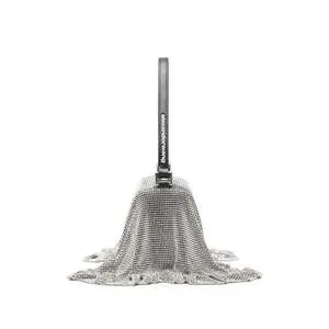 Alexander Wang Crystal Mesh Top Handle Bag With Adjustable Shoulder Strap