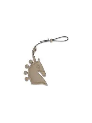 Max Mara Leather Keyring - Brown