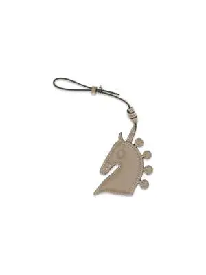 Max Mara Leather Keyring - Brown