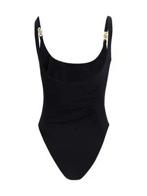 Versace Medusa ’95 Gathered One-piece Swimsuit