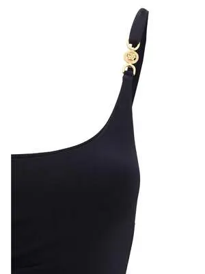 Versace Medusa ’95 Gathered One-piece Swimsuit