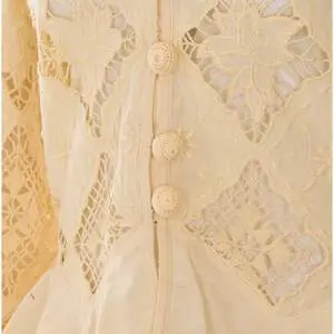 Isabel Marant Étoile Nina Embroidered Cotton Linen Blend V-neck Top - Yellow