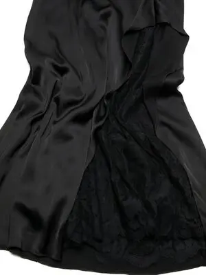Acne Studios V-neck Spaghetti Strap Dress With Lace Paneling