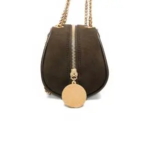 Stella McCartney Shoulder Bag With Chain Detail - Brown