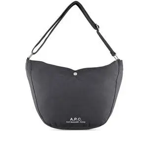 A.p.c. Recycled Cotton Blend Messenger Bag - Black