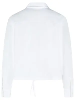 Marni Cotton Poplin Shirt With Contrasting Stitching