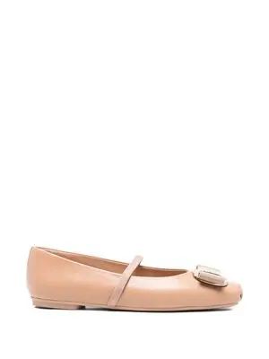 FERRAGAMO Vara Leather Ballerina Flats - Multicolor