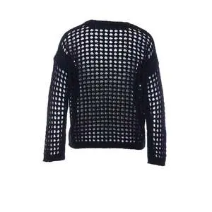 Max Mara Crochet Long Sleeve Top