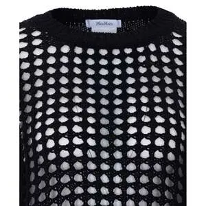 Max Mara Crochet Long Sleeve Top