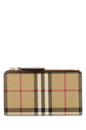 Burberry Printed Canvas Wallet - Multicolor