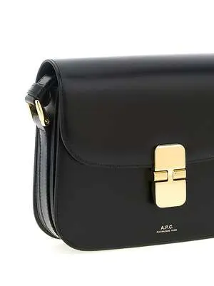 A.p.c. Grace Small Leather Crossbody Bag - Black