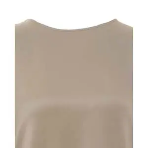 Max Mara Silk Shirt With Knot Detailing - Gray