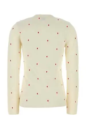 Bottega Veneta Embroidered Cotton Blend Sweater